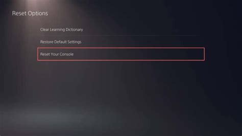 How To Reset Your PS5 To Factory Settings