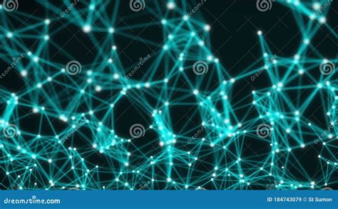 Abstract Plexus Geometrical Shapes Connection And Web Concept Stock Illustration Illustration