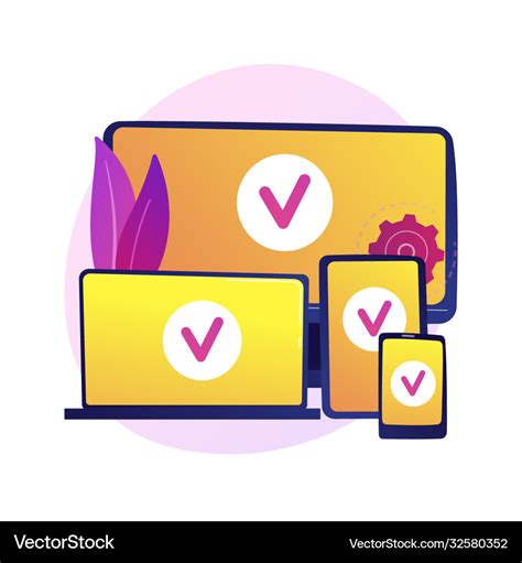 Cross Platform Devices Concept Metaphor Royalty Free Vector