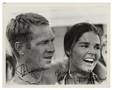 Steve Mcqueen Ali Macgraw The Getaway The Getaway Original Photograph