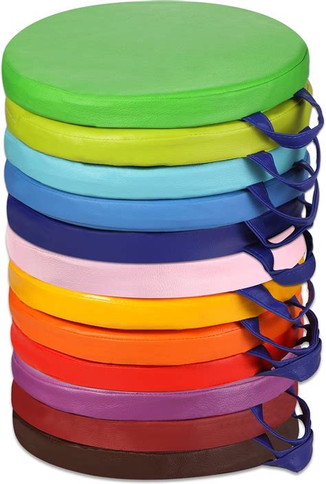 Buy 12 Pieces Floor Cushions Classroom Flexible Round Square Floor