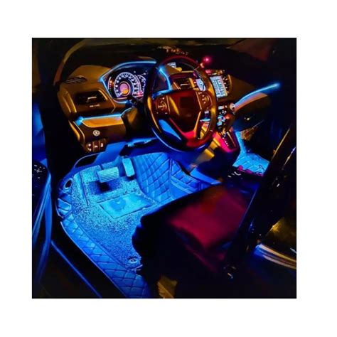 Комплект от 4 ленти с 9 светодиода за вътрешно осветление на автомобил Stuffix® с