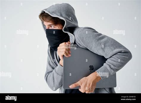 Male Thief Secret Penetration Store Theft Bully Crime Hacker Stock Photo Alamy