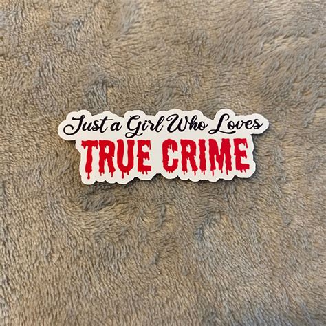 True Crime Lover Sticker Etsy