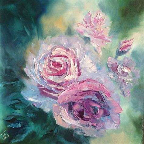 Нежные розы Живопись маслом в интернет магазине на Ярмарке Мастеров Картины Барнаул