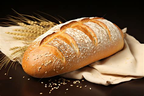 新鲜烘焙的小麦面包高清图片下载 正版图片600865706 摄图网