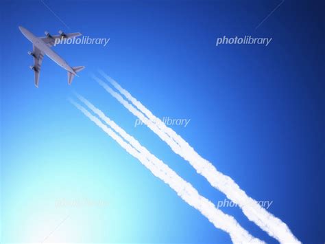 飛行機雲 イラスト素材 1603978 フォトライブラリー Photolibrary