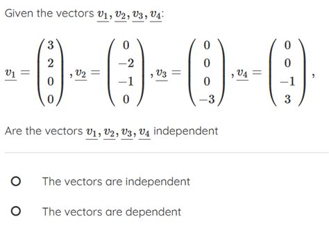 Solved Given The Vectors V1v2v3v4
