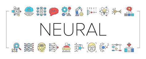 Neural Network And Ai Collection Isometric Icons Vector Image