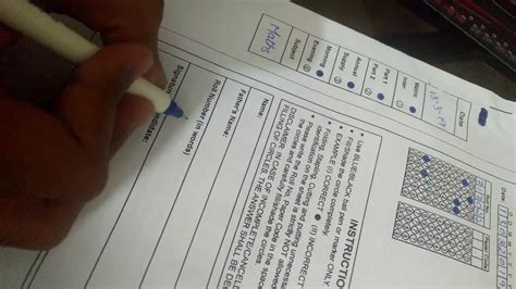 9th Class Board Exam Bubble Sheet Youtube