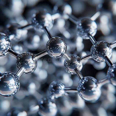 Abstract Shiny Molecular Structure 3d Render Science Technology