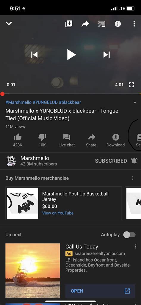 Bug Save To Playlist Button Going Halfway Off Screen Ryoutube