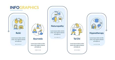 Alternative Medicine Rectangle Infographic Reiki Energy Ayurveda Treatment Data