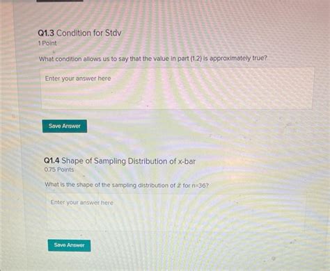 Solved Condition For Standard Deviation And Shape Of Chegg