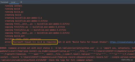 Pip Install Microsoft Visual C Is Required