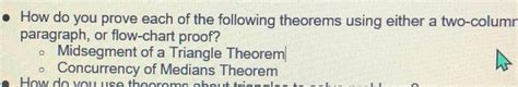 Answered How Do You Prove Each Of The Following Theorems Using Either