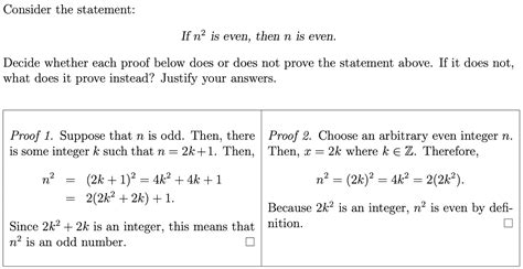 Solved Consider The Statement If N Is Even Then N Is Chegg
