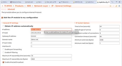 Rtosek Tm4c129exl Settings For The Ethernettcpip Stack Arm Based Microcontrollers Forum