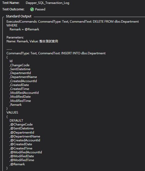 Miniprofiler 使用 Miniprofilerintegrations 紀錄 Dapper 的 Sql Command 余
