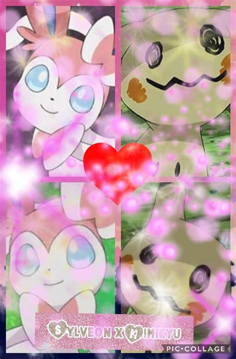 Mimikyu X Sylveon Collage T By 2cherrysakura2 On Deviantart