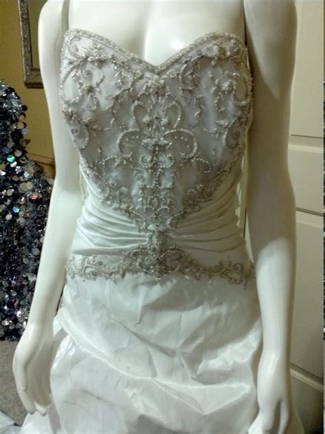 Davids Bridal T9670 Preowned Wedding Dress Save 80 Stillwhite