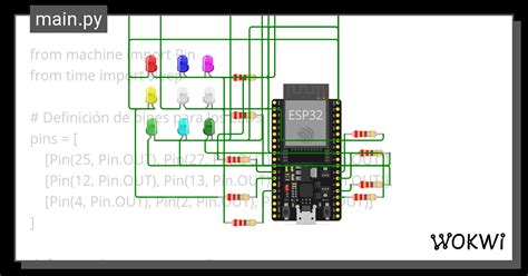 Matriz Leds On Off Tarea Wokwi ESP32 STM32 Arduino Simulator