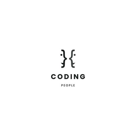 Coding Logo People Code Logo Programmer Teamwork Logo Concept 26822880 Vector Art At Vecteezy