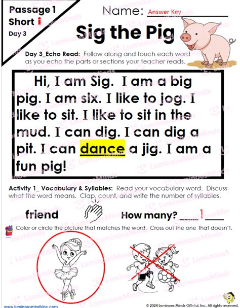 Reading Comprehension Worksheets Decodable Passages Repeated Readings And Fluency Building