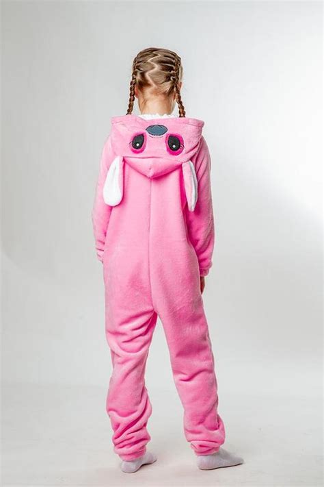 Теплий махровий дитячий кігурумі стіч 110 164розмір теплий махровий кігурумі стич теплий