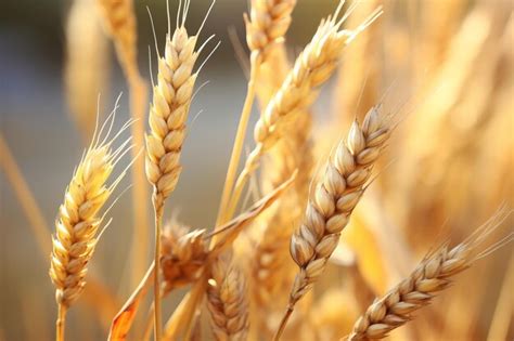 Premium Photo Breathtaking CloseUp Of Lush Ripened Wheat Field Promising Abundance And A