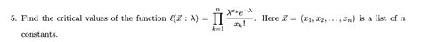 Solved Find The Critical Values Of The Function Chegg