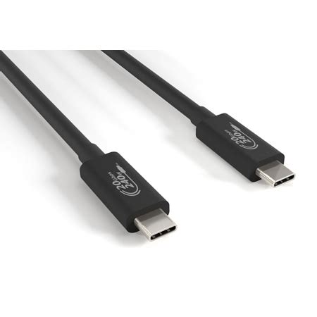 Connectronics USB 4 0 Gen2x2 Type C Male To Male Cable With E Mark 20Gbps 6 Foot