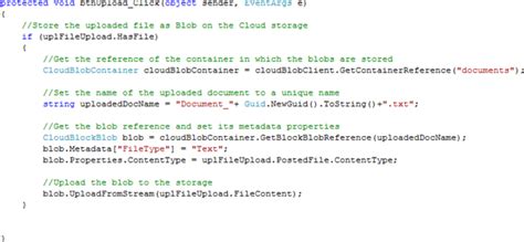 Create A Windows Azure Storage Service To Store The Blobs
