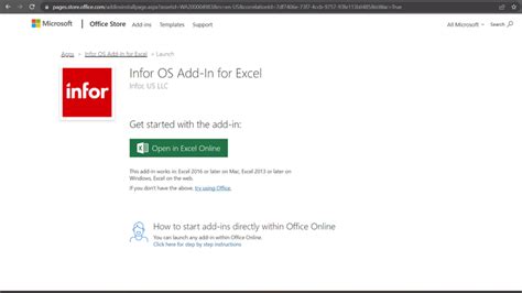 Infor Os Add In For Microsoft Excel Infor Marketplace