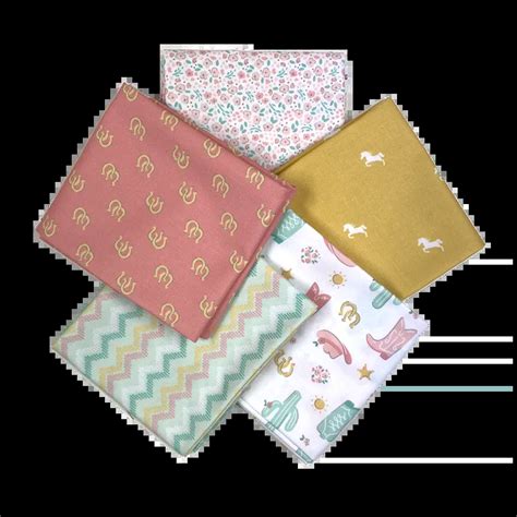 Quilting Fabric Fat Quarter Bundle Rodeo Rose By Camelot Fabrics