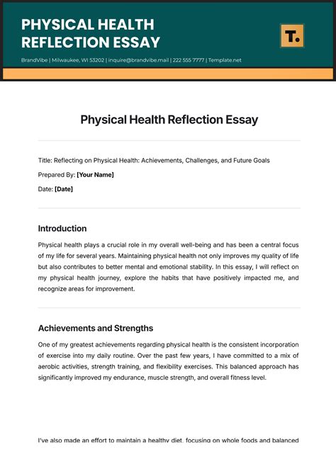 Free Reflective Essay Templates Editable And Printable