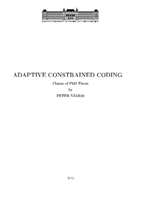 Adaptive Constrained Coding
