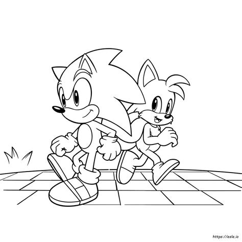 Coloring Pages Classic Sonic