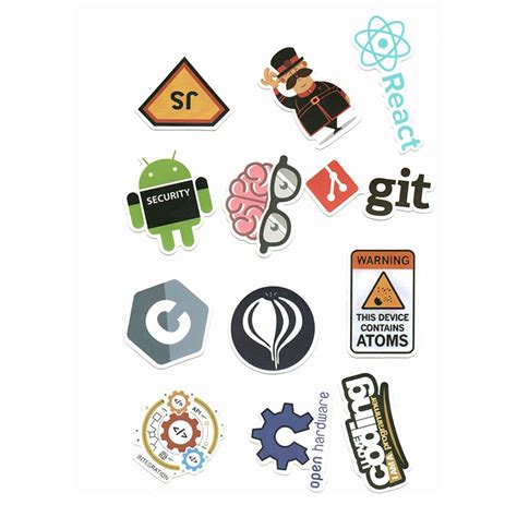 50pcsset Linux Programming Language Stickers Cute Grandado