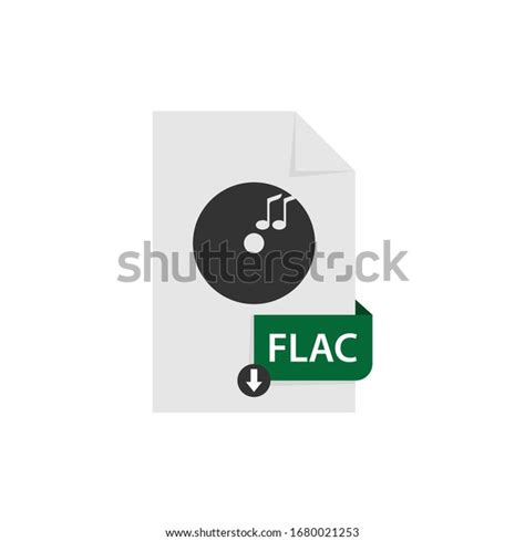 Flac Download Audio File Format Vector Stock Vector Royalty Free Shutterstock