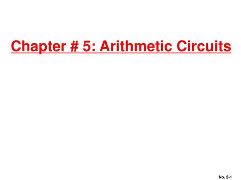 PPT Chapter 5 Arithmetic Circuits PowerPoint Presentation Free Download ID 600337