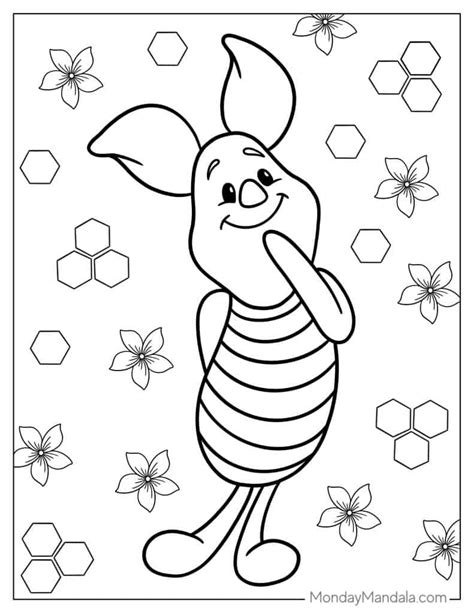 Piglet Colouring Sheet