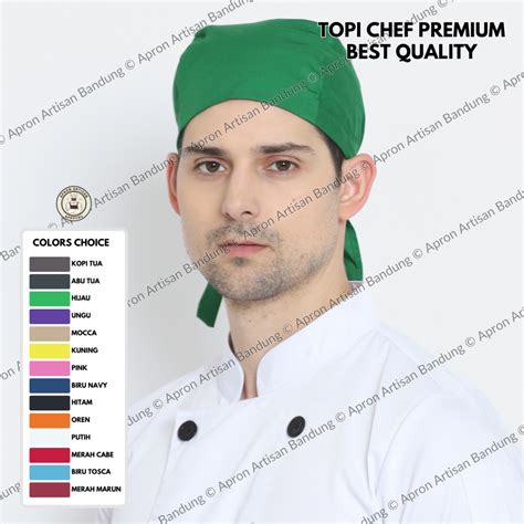Jual Topi Koki Topi Chef Topi Bedah Model Jepang Untuk Barista Barberman Waiters Pelayan Resto