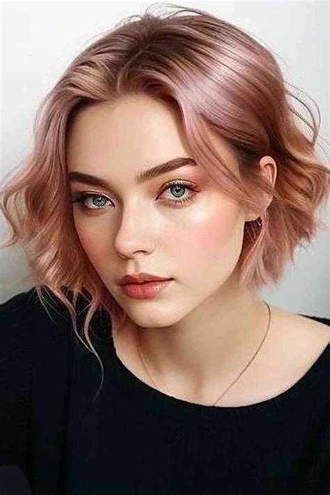 30 Effortless The Low Maintenance Bob Haircuts Rose Metallic Bob Cut