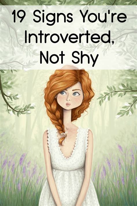 19 Signs Youre Introverted Not Shy ~ Signs