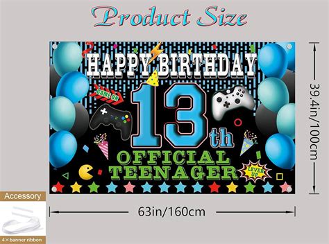 Free Printable Happy 13th Birthday Banners Download Free Printable