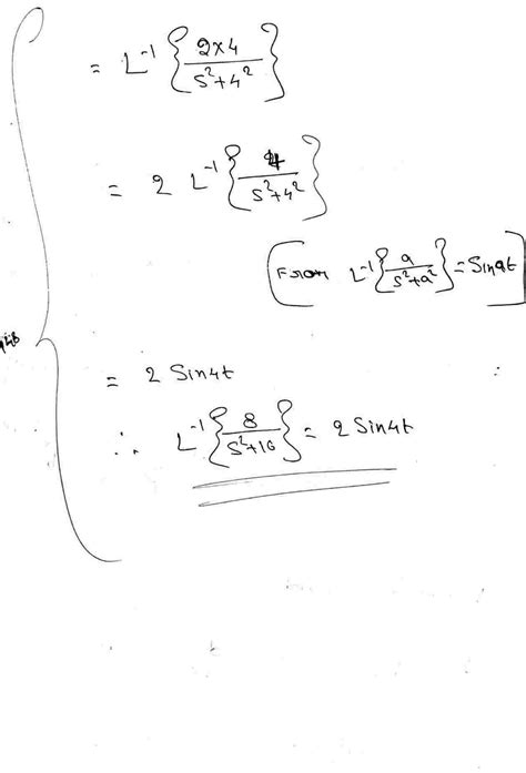 Inverse Laplace Transform Hand Written Notes In  Format
