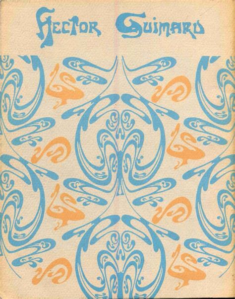 Hector Guimard Art Nouveau Illustration Art Nouveau Design Art