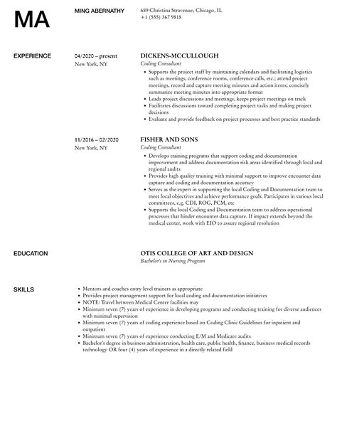 Coding Consultant Resume Samples Velvet Jobs