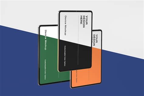 Premium Psd Tablet Mockup With Realistic Background And Scene